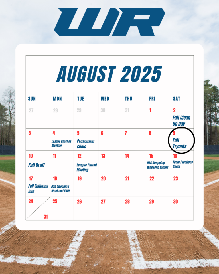 Registration-Fall – West Raleigh Baseball